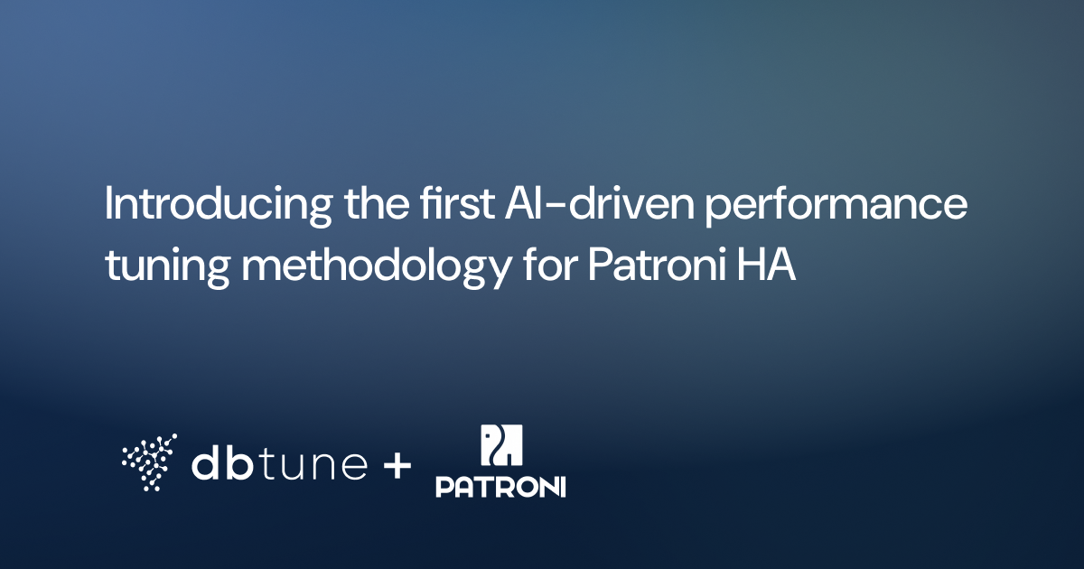 Introducing the first AI-driven performance tuning methodology for ...